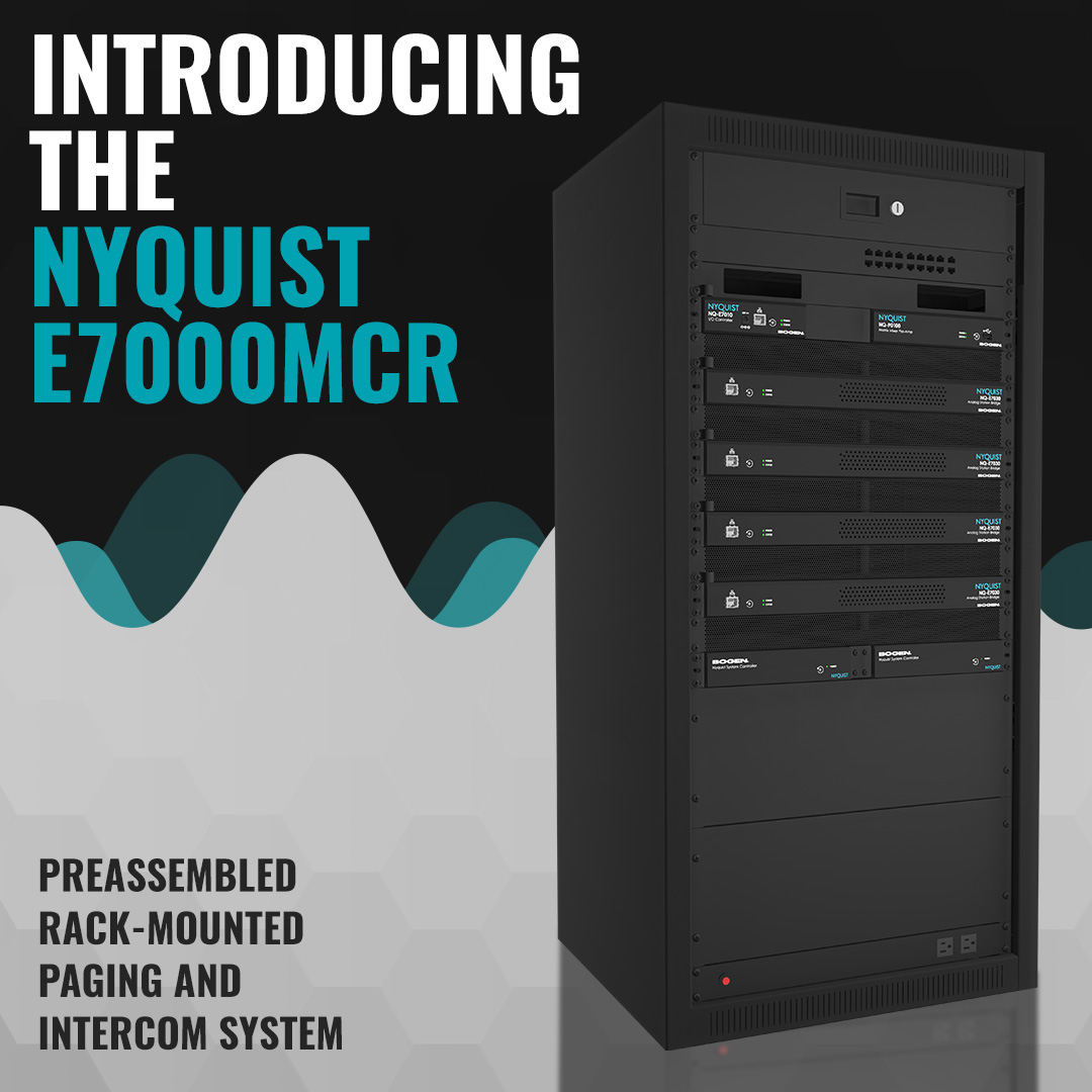 Nyquist E7000 IP-Based Paging System | Bogen